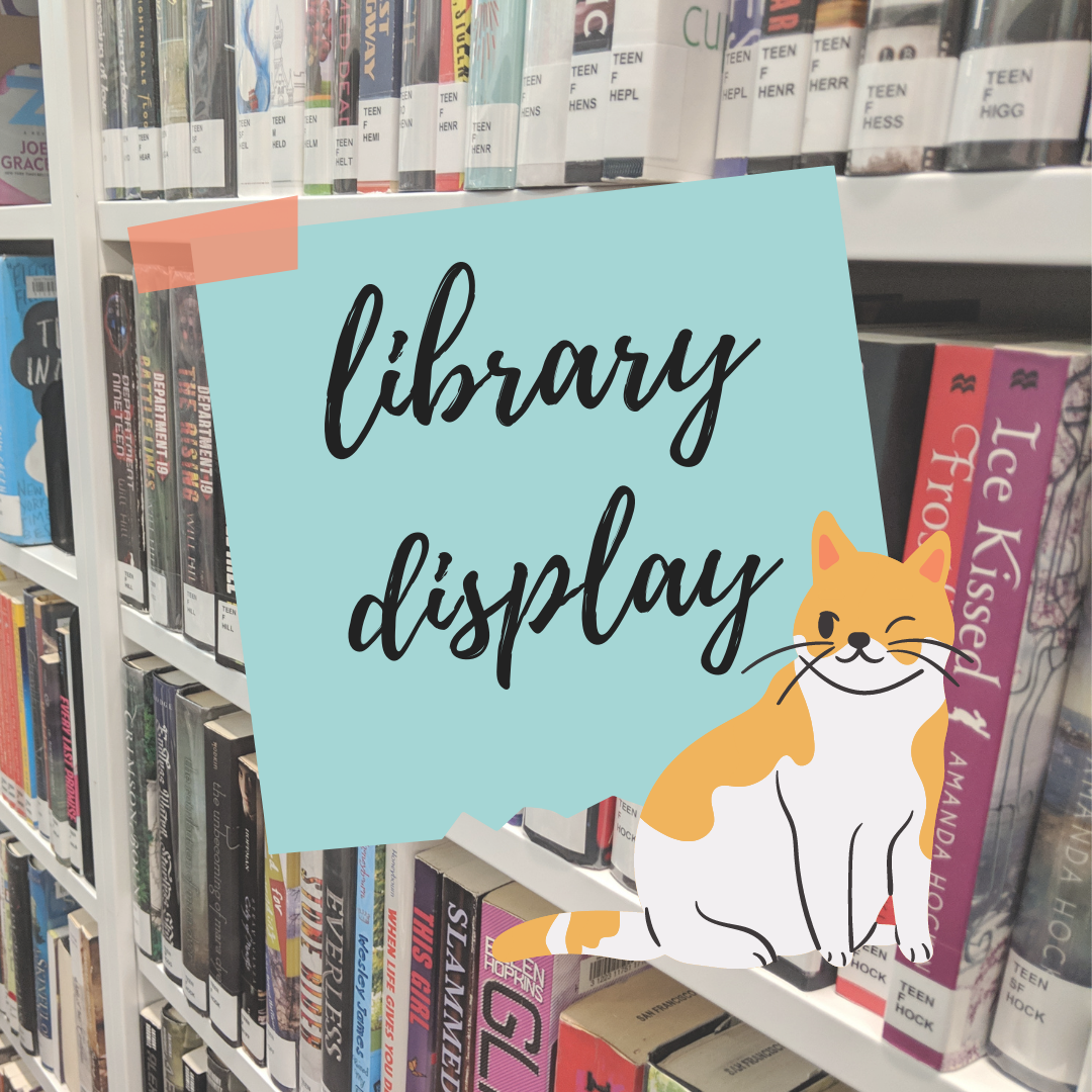 Library Display | Summer Romance – Books. Libraries. Also, cats.